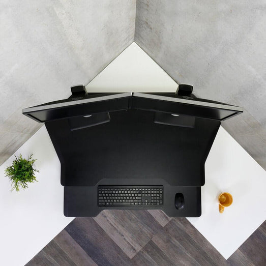 Ergotron WorkFit Corner Standing Desk Converter - Haworth Store