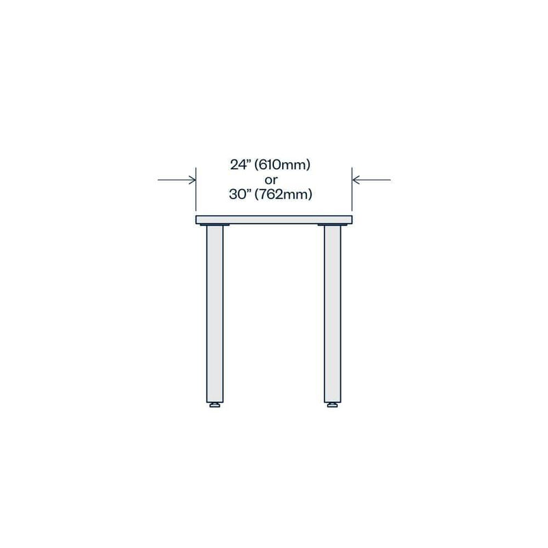 Jive Desk — Sleek Office Desk with Metal Post Legs