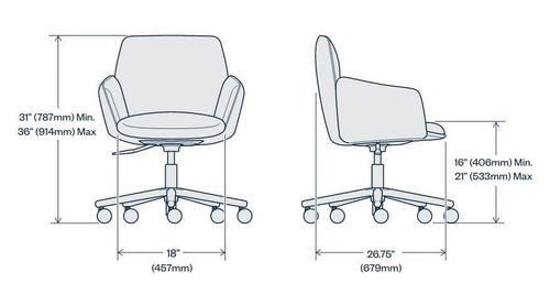 Poppy Guest Chair with 5-Star Base - Haworth Store