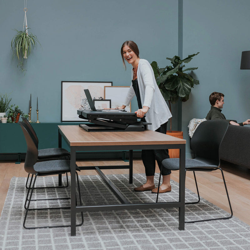 Ergotron WorkFit Corner Standing Desk Converter - Haworth Store