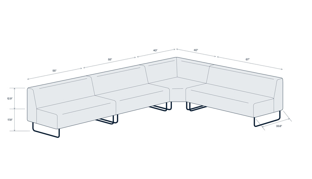 Riverbend Four-Piece Modular Sectional