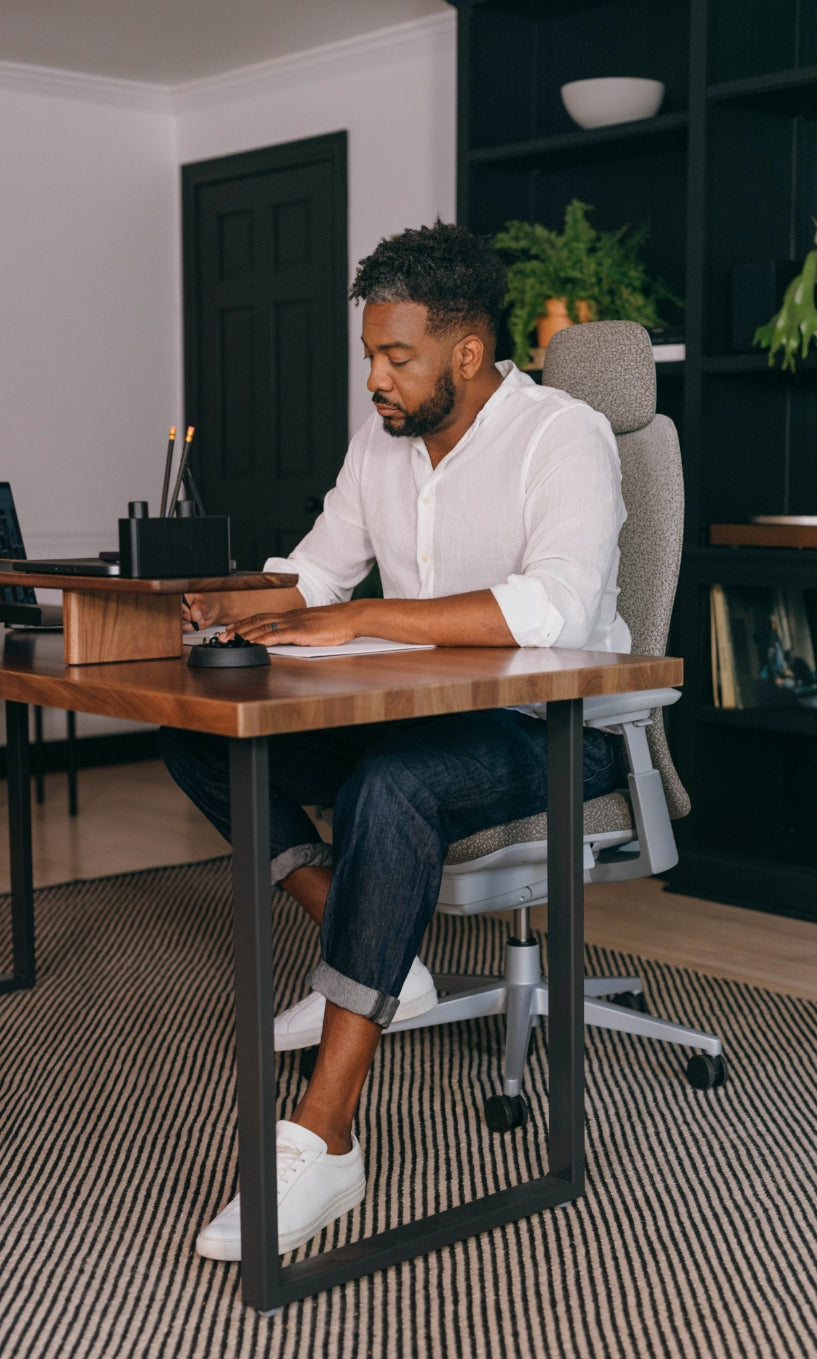 Elements Office Desk — Wood Top Desk by Haworth