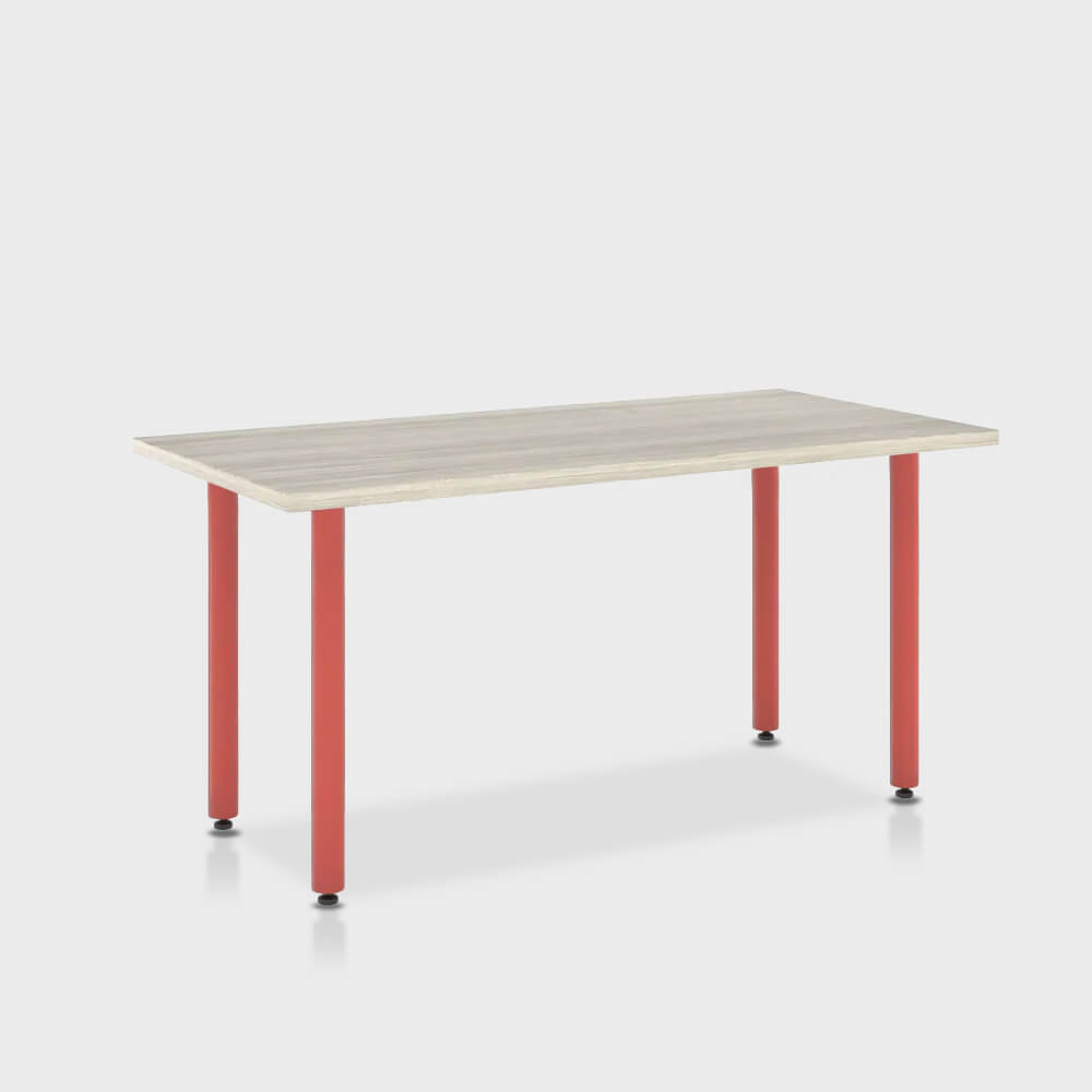 Jive Desk with Post Leg, Color Pop Collection - Haworth Store