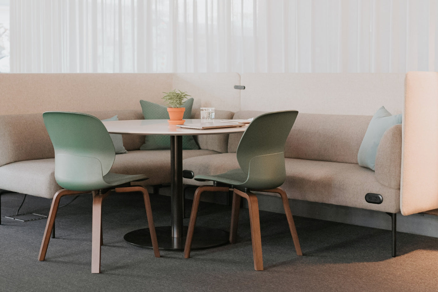 Maari Chair with Wood Base - Haworth Store