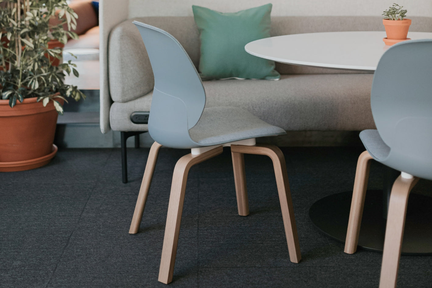 Maari Chair with Wood Base - Haworth Store