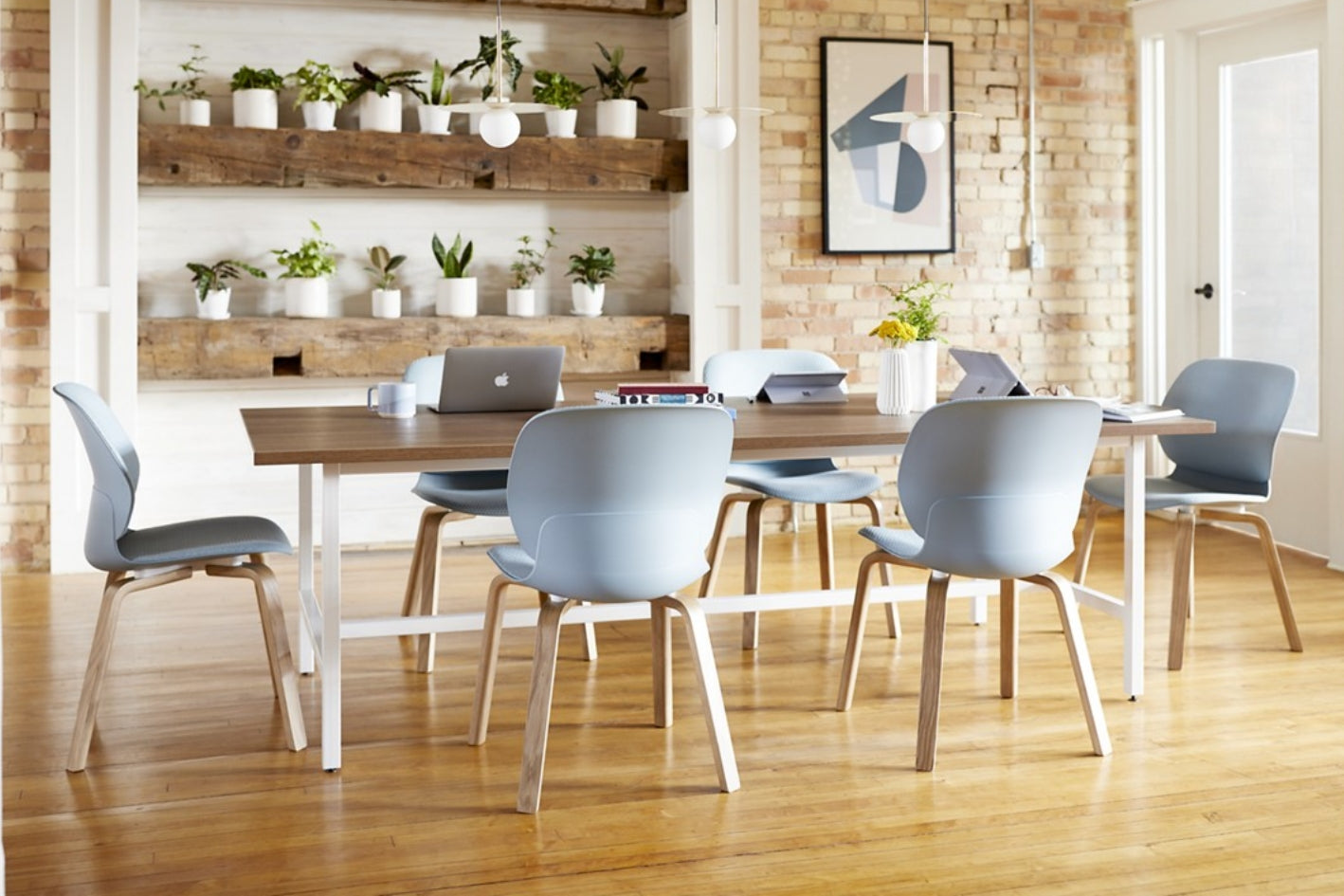 Maari Chair with Wood Base - Haworth Store