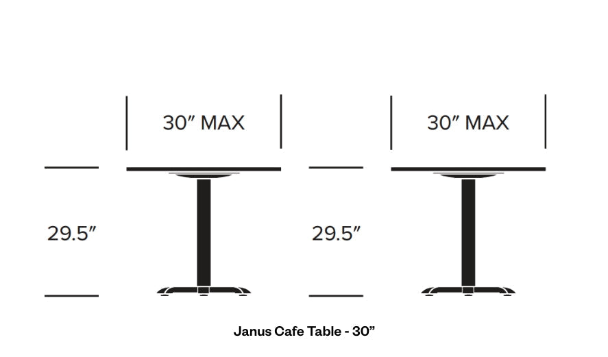 JANUS et Cie Café Square Table