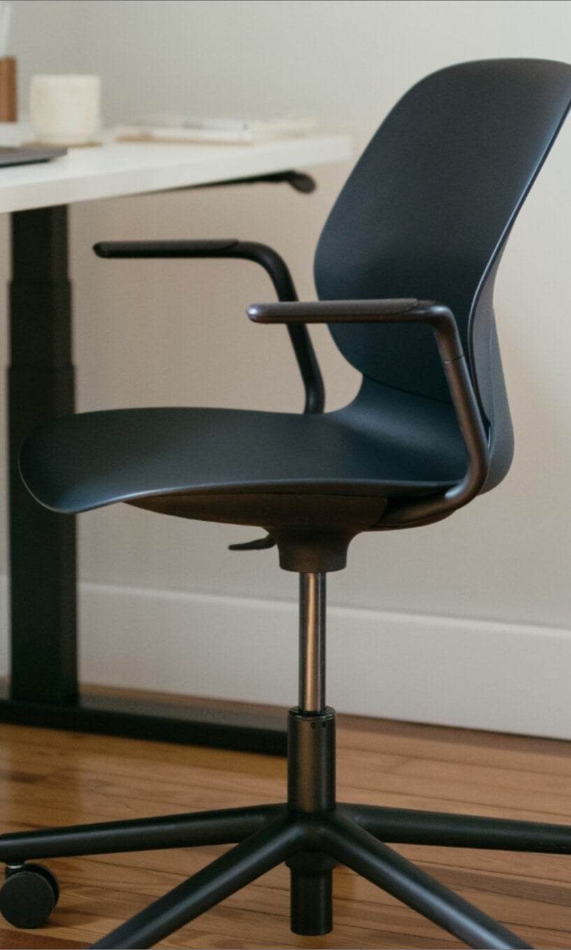 Maari Chair 5-Star Base with Upholstered Seat - Haworth Store
