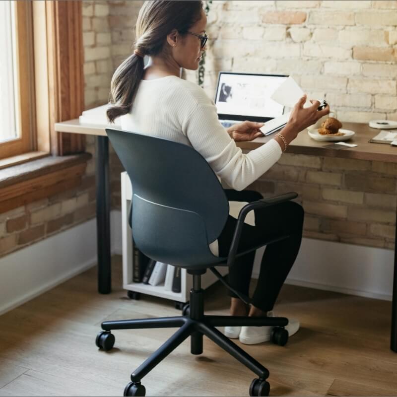 Maari Chair 5-Star Base with Upholstered Seat - Haworth Store