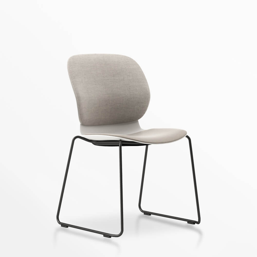 Maari Upholstered Chair with Sled Base - Haworth Store