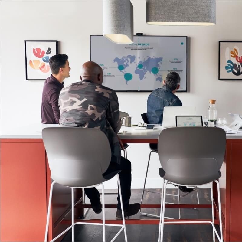 Maari Stool with Sled Base - Haworth Store