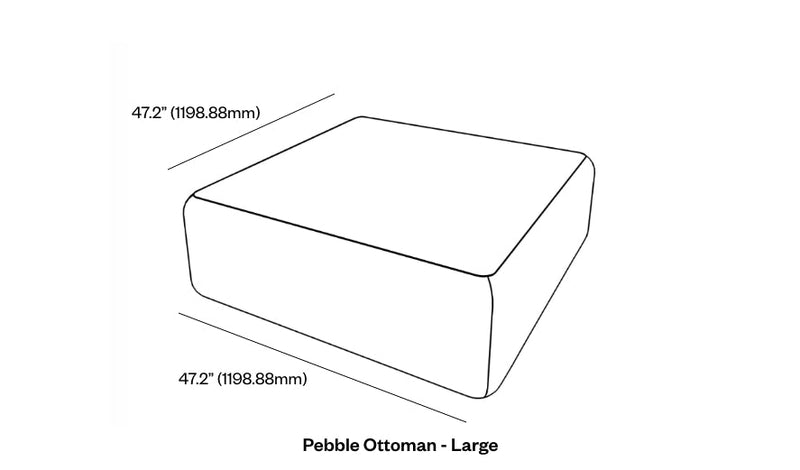 Pebble Ottoman