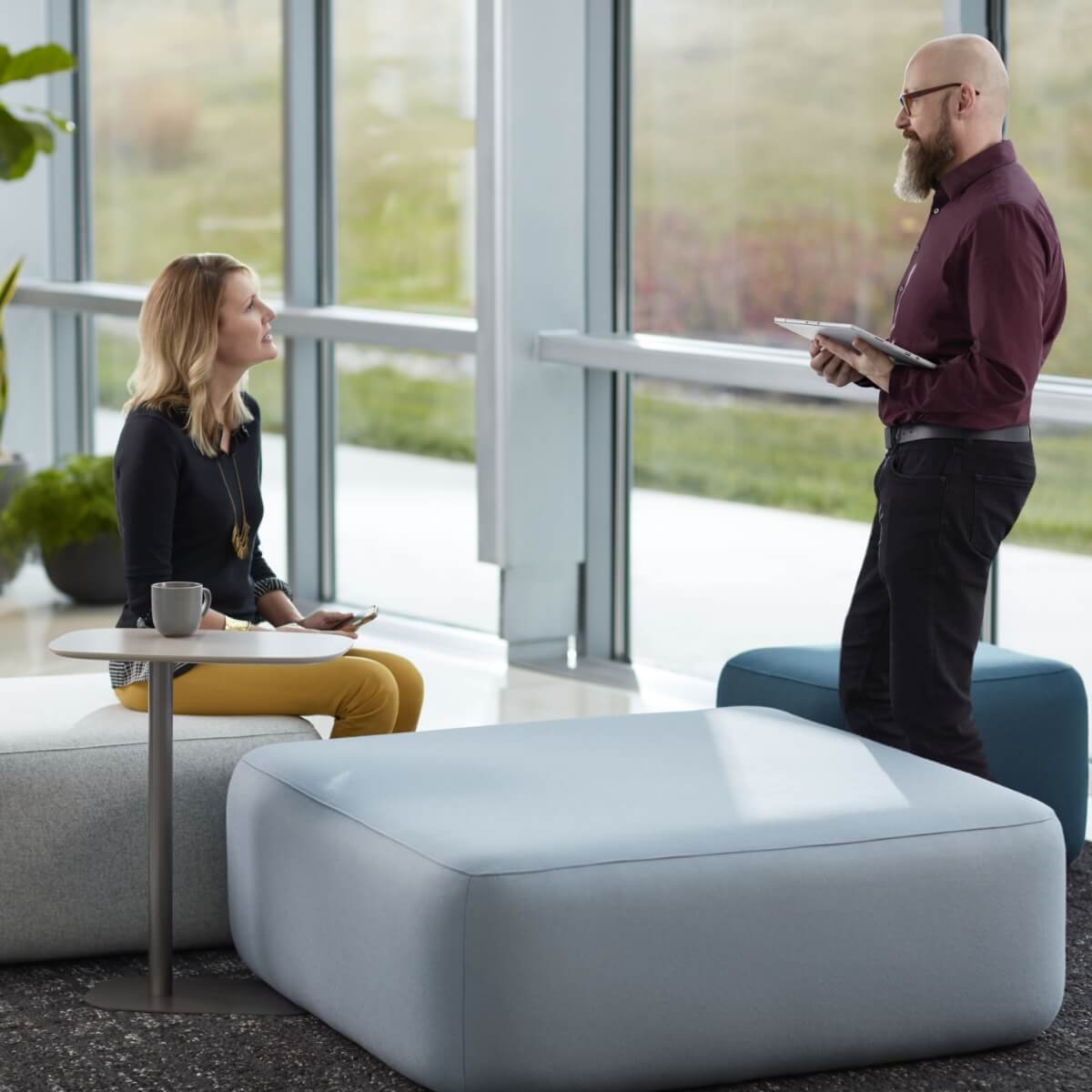 Pebble Ottoman