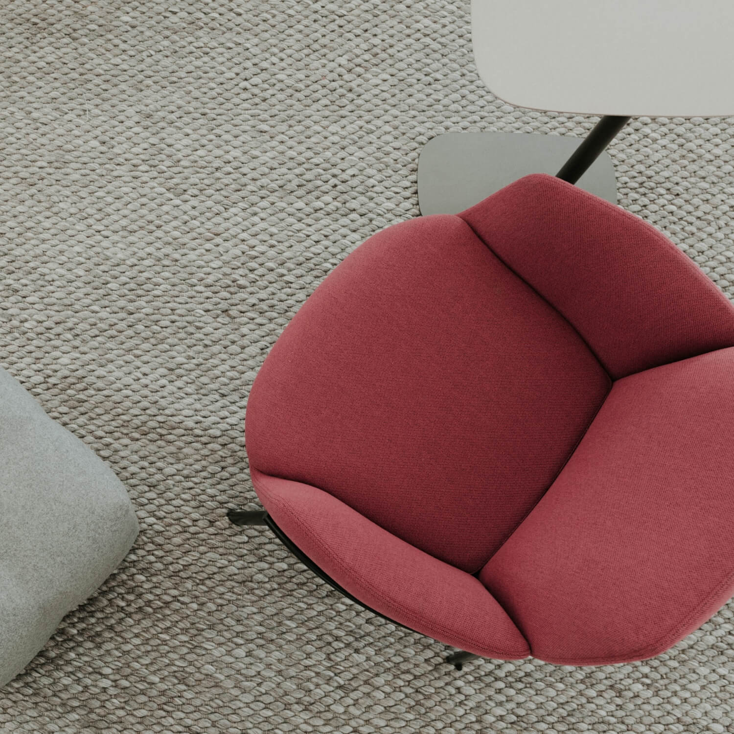 Poppy Lounge Chair with Basket Base - Haworth Store