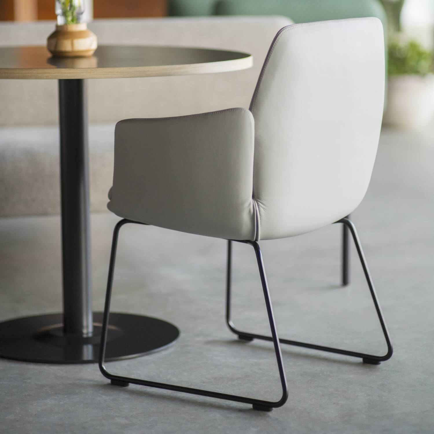 Poppy Guest Chair with Sled Base - Haworth Store