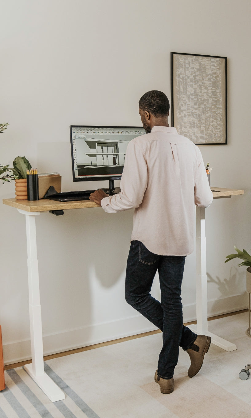 Upside Sit-to-Stand Desk — Height Adjustable Desk by Haworth