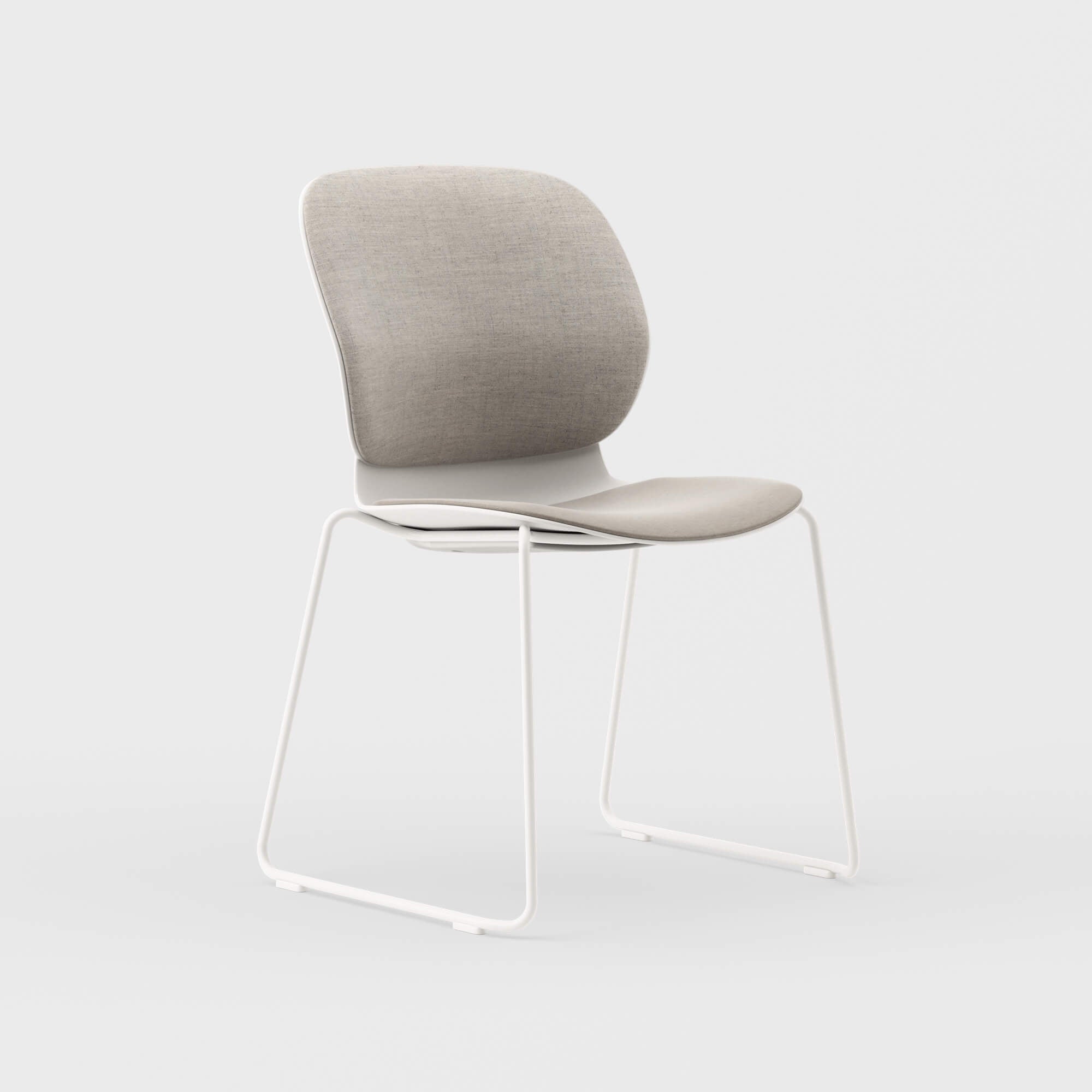 Maari Upholstered Chair with Sled Base - Haworth Store